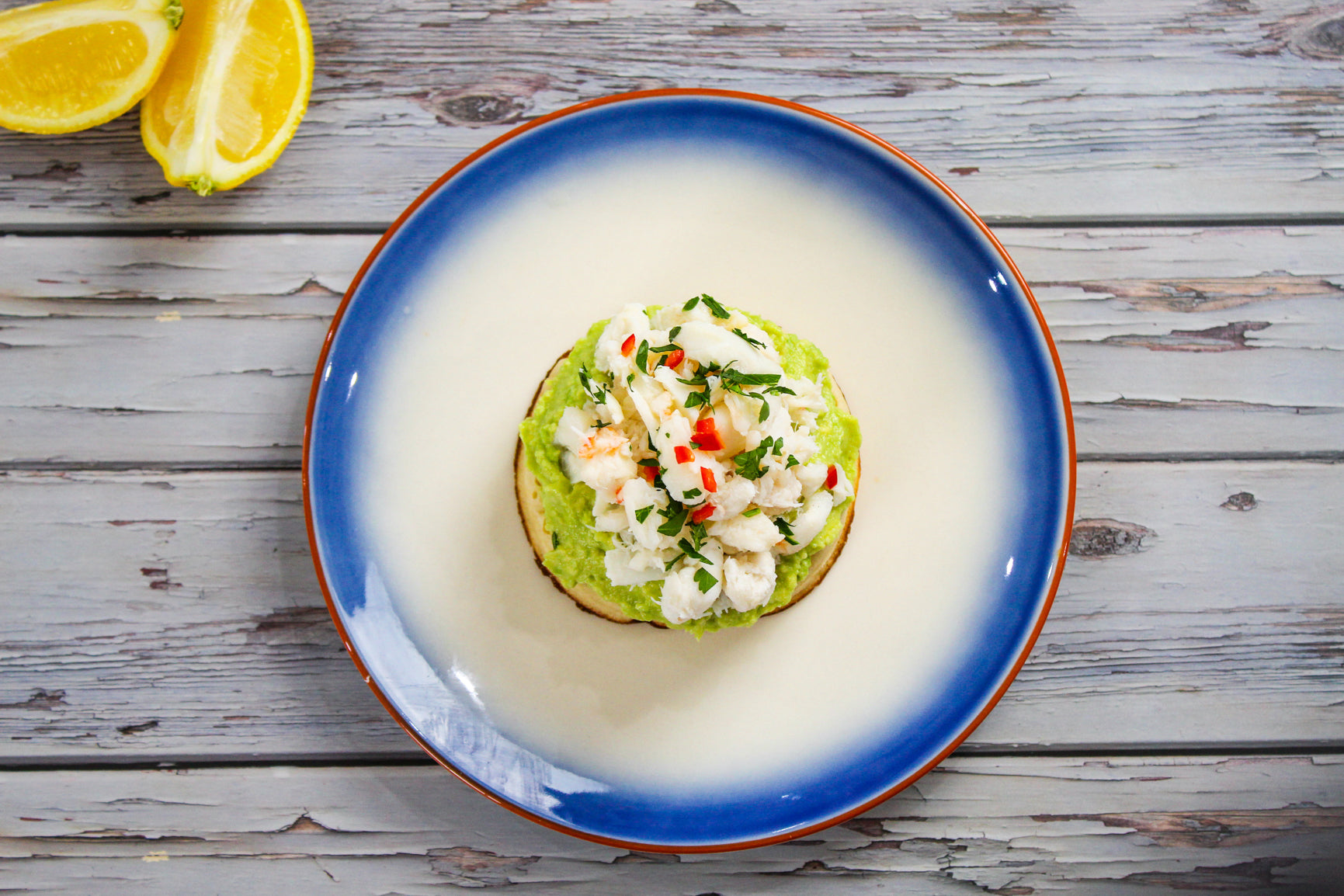 Simon Wood - Crab and Avocado Crumpet – GreggWallace.Health